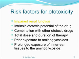 Ototoxicity of drugs. | PPT