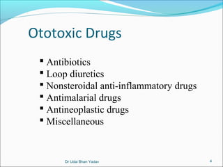 Ototoxicity of drugs. | PPT