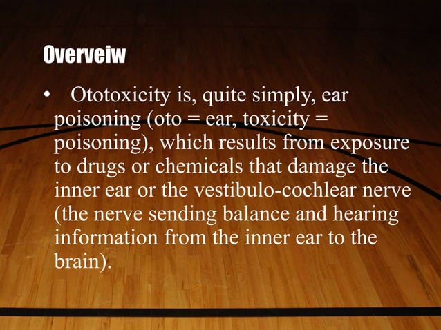 Ototoxicity Pptx