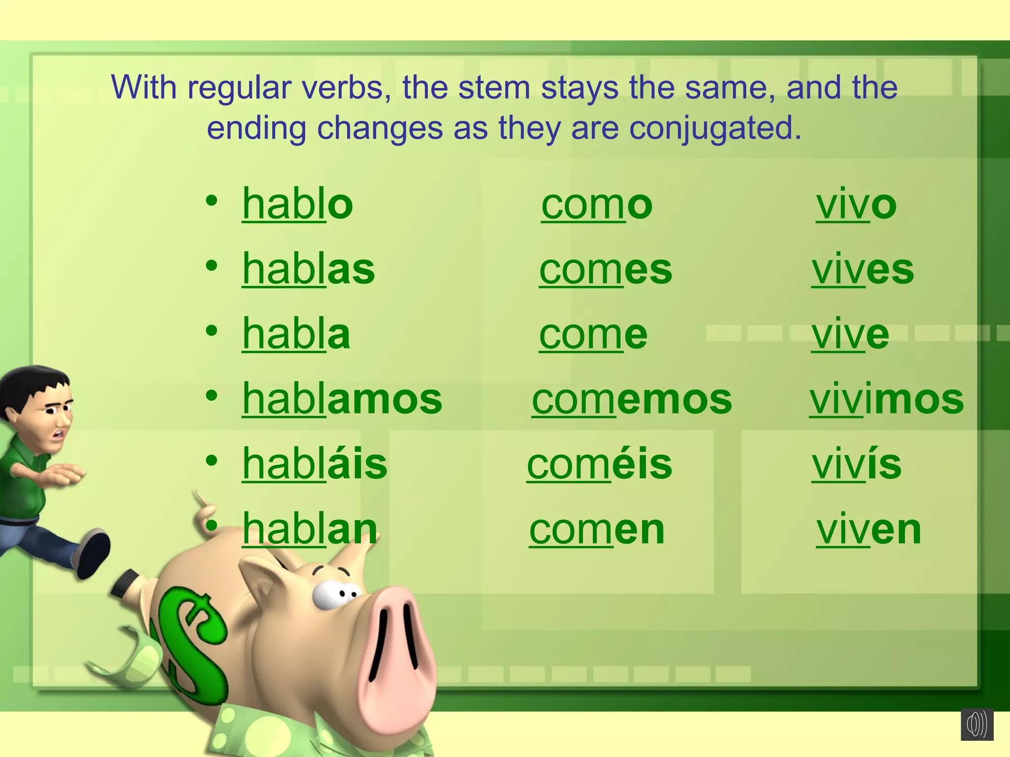O to ue stem shanging verbs | PPT