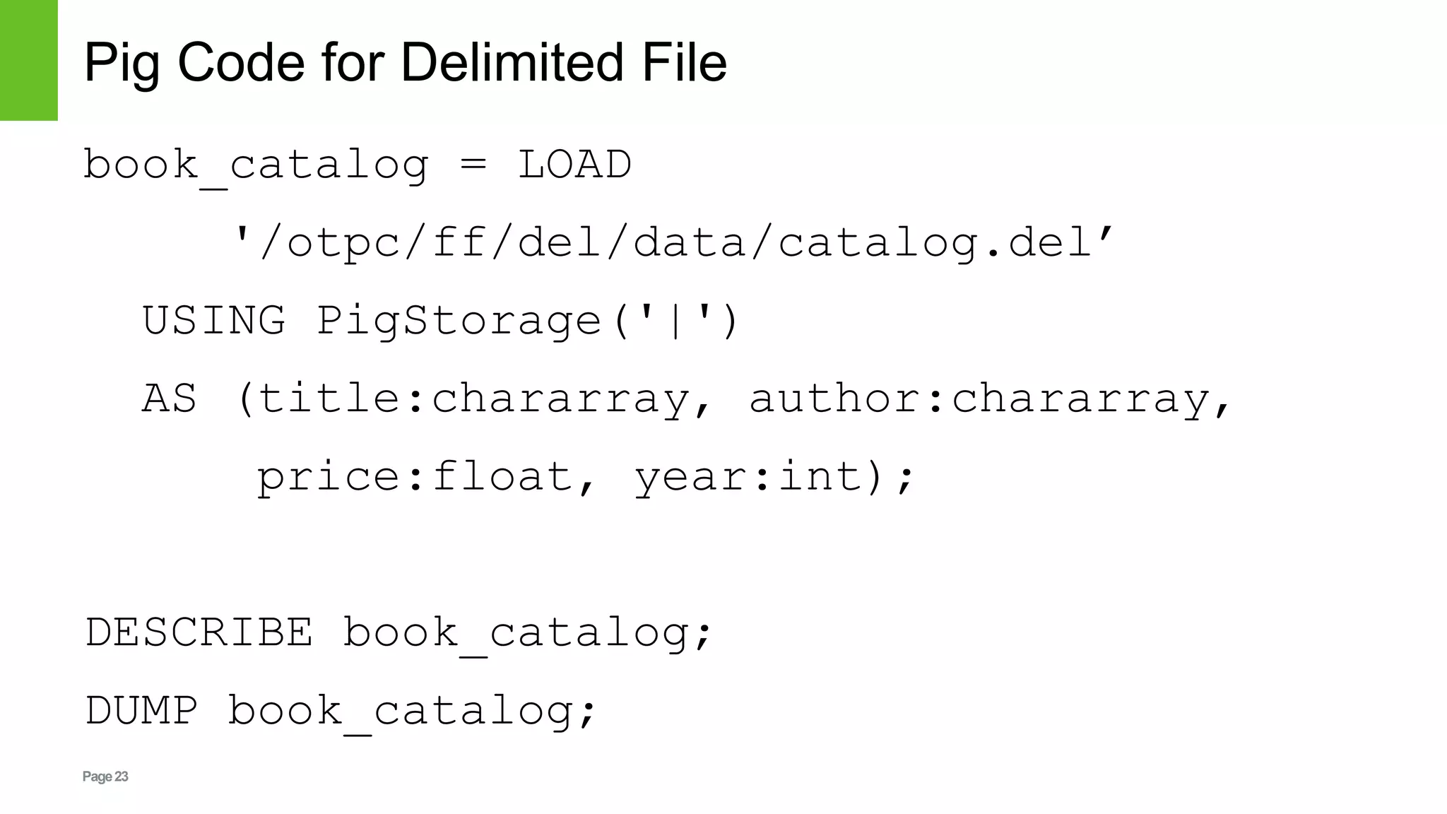 Transformation Processing Smackdown; Spark vs Hive vs Pig | PPT