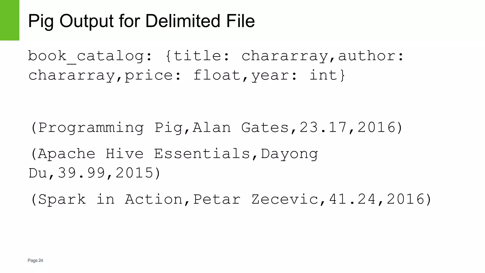 Transformation Processing Smackdown; Spark vs Hive vs Pig | PPT