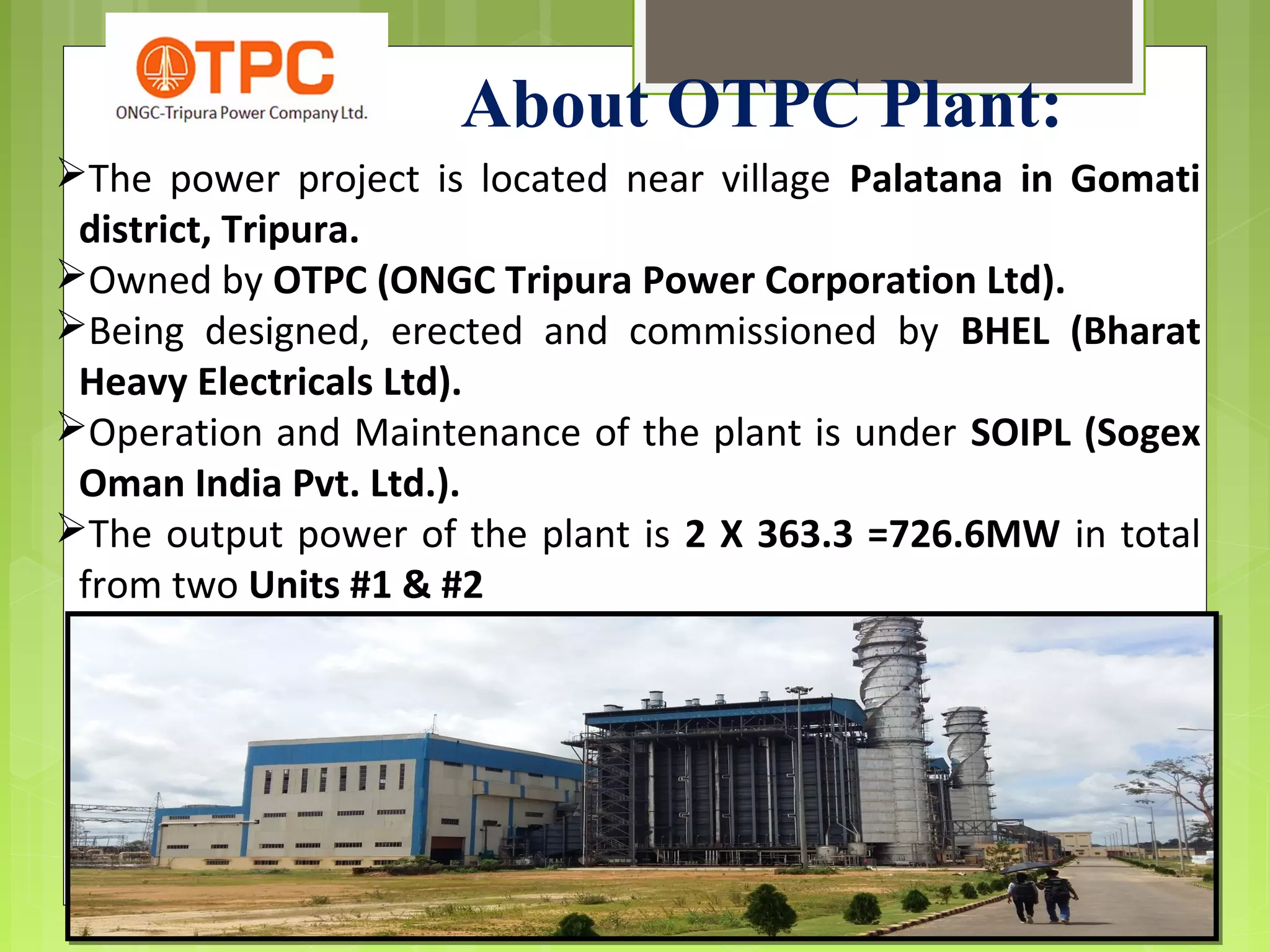 OTPC-Palatana 726.6MW combined cycle power generation | PPT