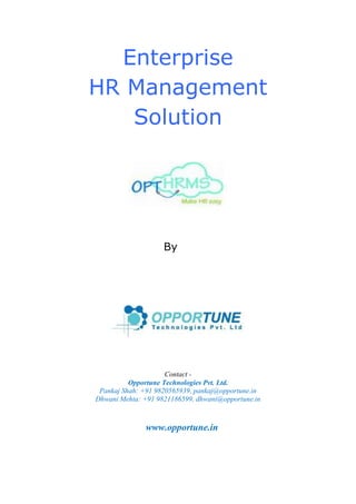Opportune Payroll, HRMS, HRIS online system | PDF