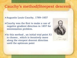Gradient Search Cauchy Method | PPTX