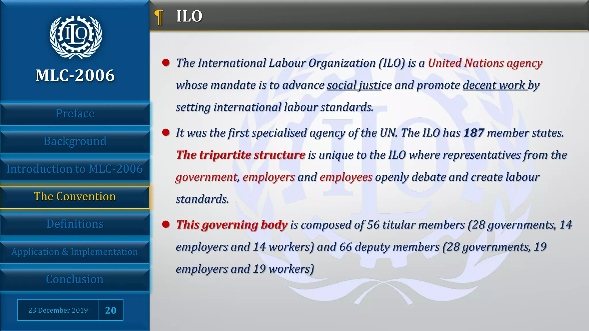 Maritime Labour Convention (MLC 2006) | PDF
