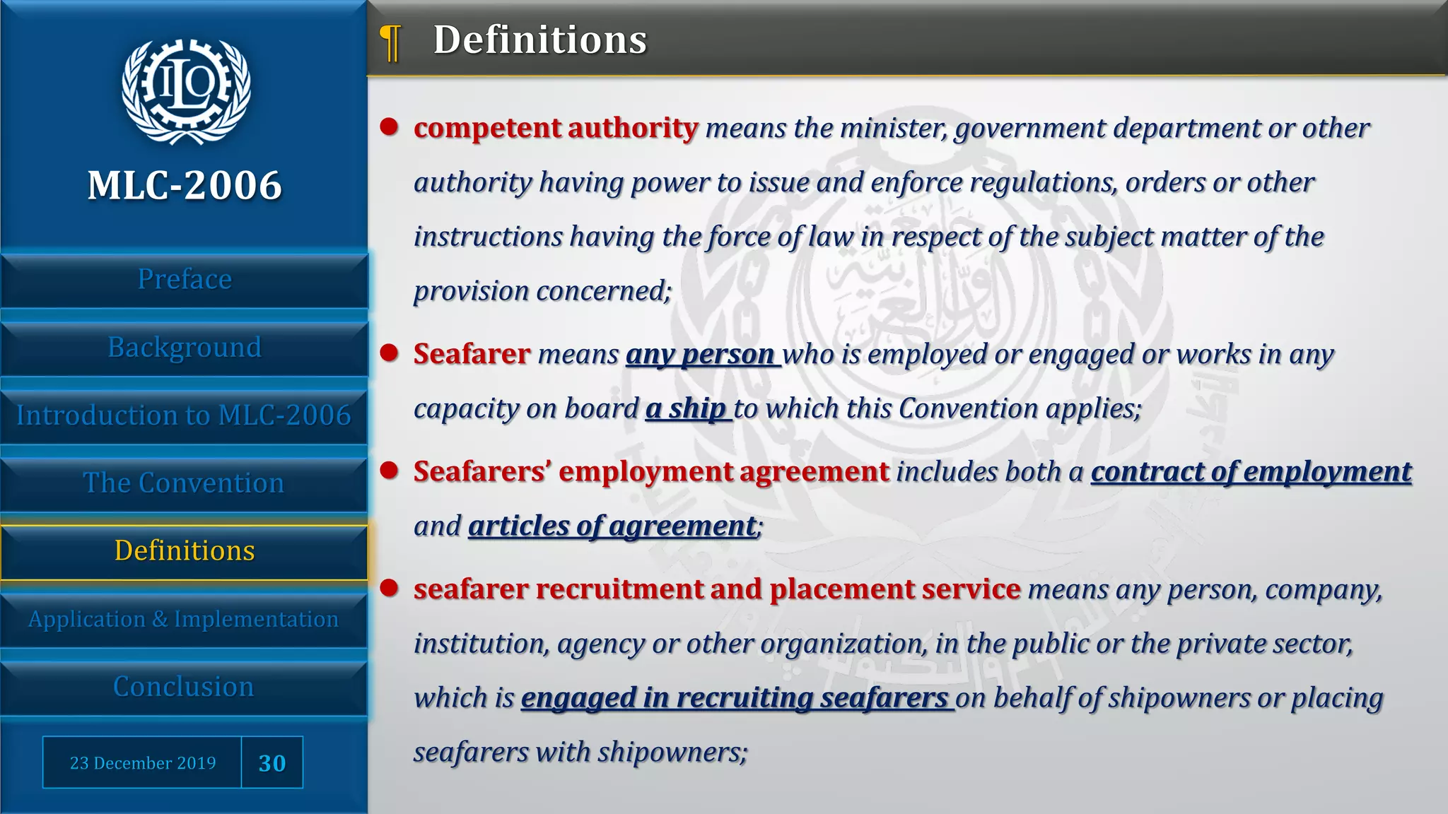 Maritime Labour Convention (MLC 2006) | PDF