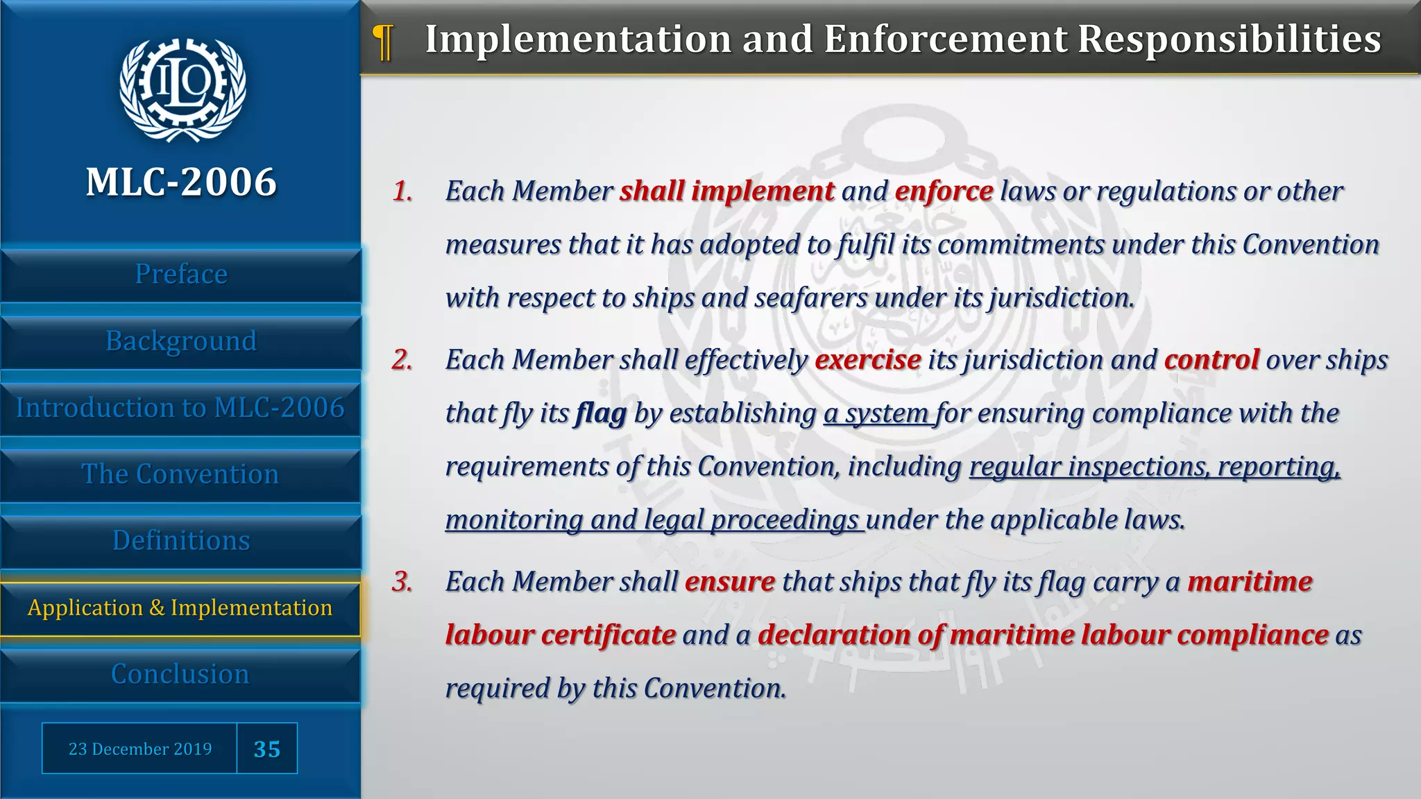 Maritime Labour Convention (MLC 2006) | PDF