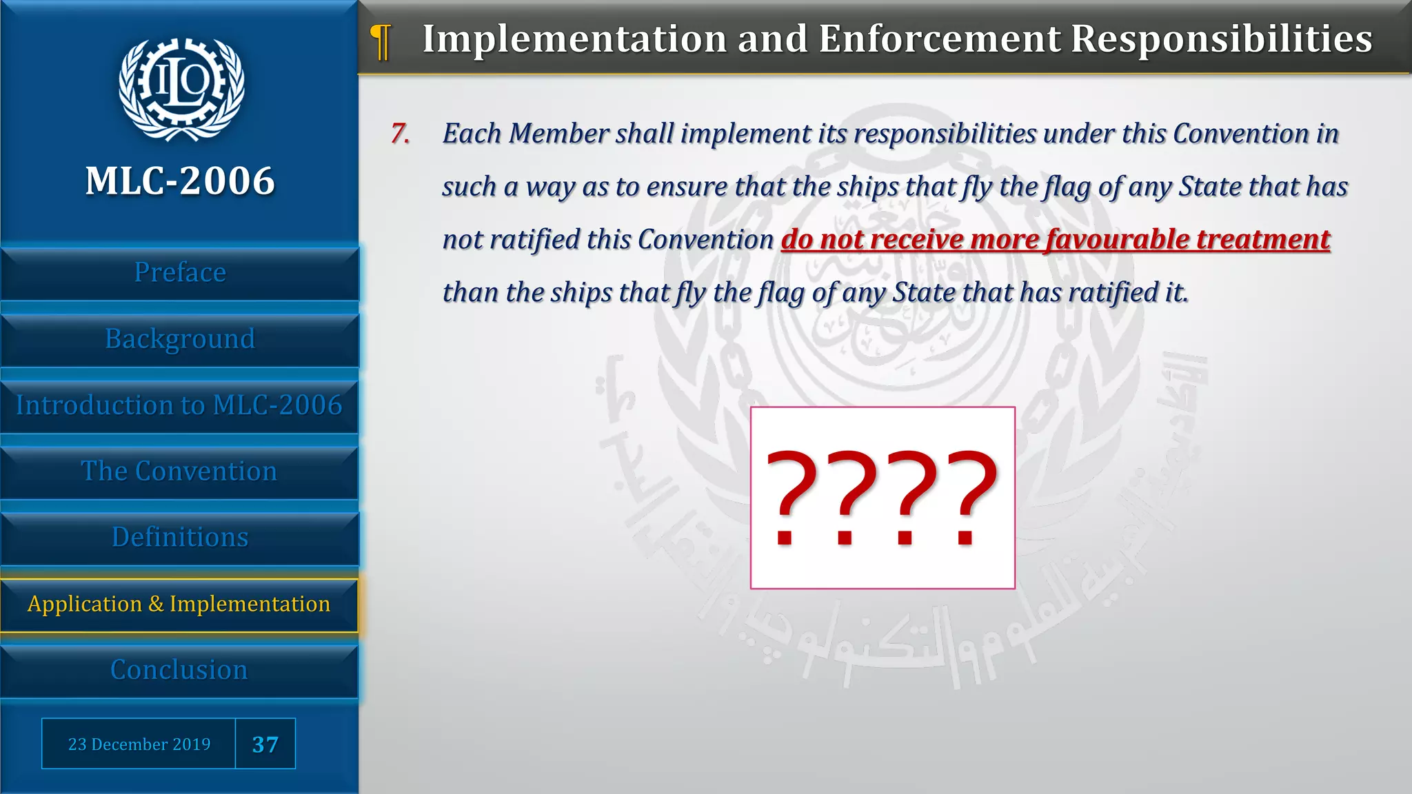 Maritime Labour Convention (MLC 2006) | PDF