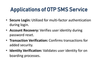 OTP SMS Service | PPT | Free Download