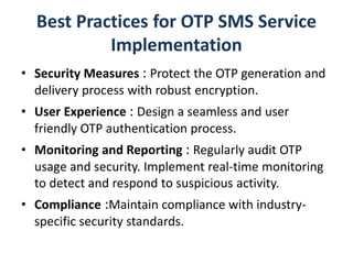 OTP SMS Service | PPT | Free Download