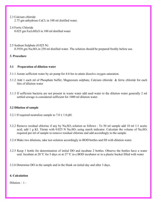 water analysis sop | DOC