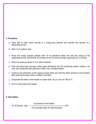 water analysis sop | DOC