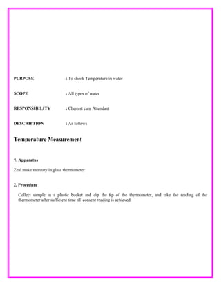 water analysis sop | DOC