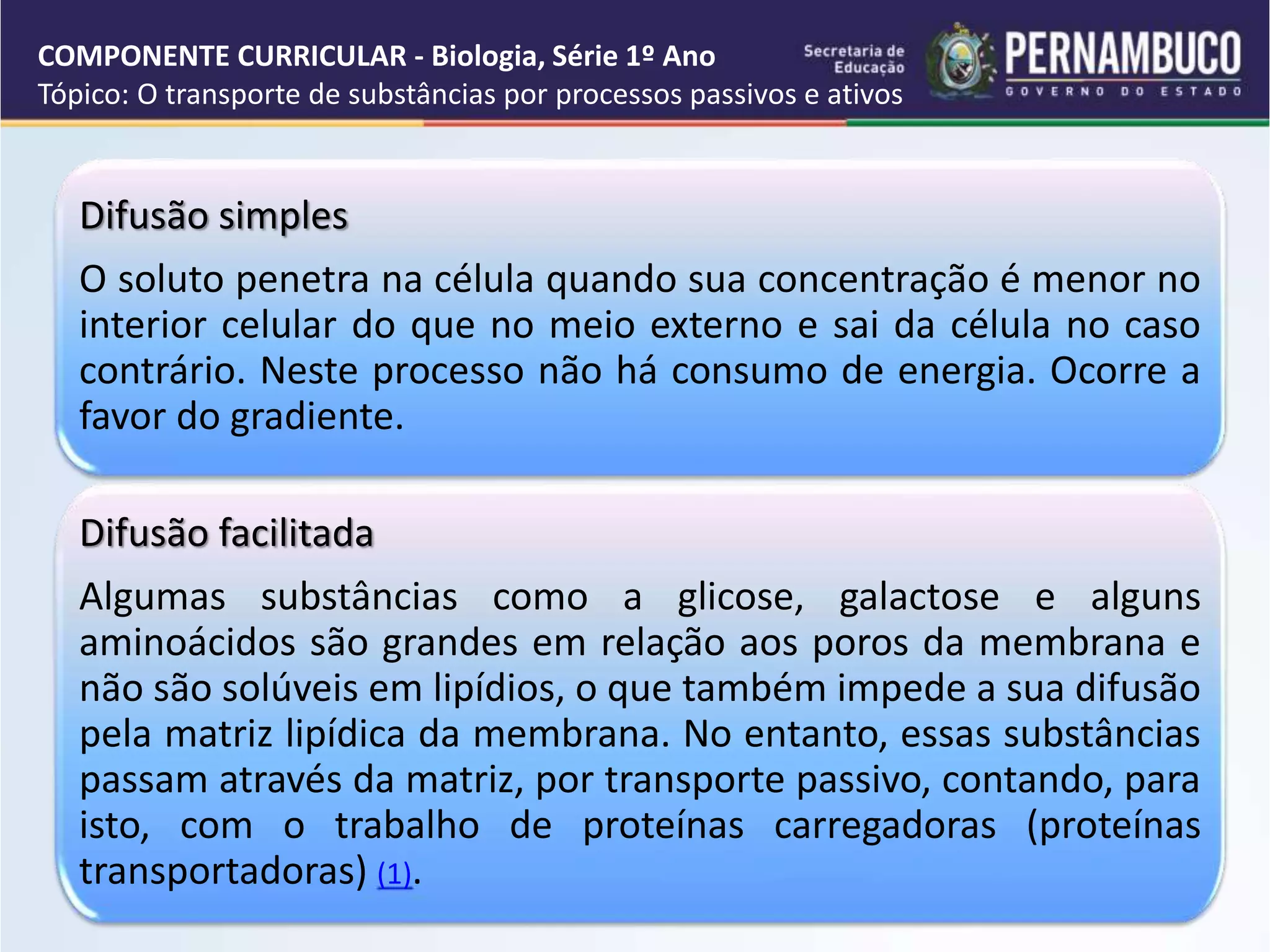 O transporte de substâncias por processo passivos e ativos.ppt
