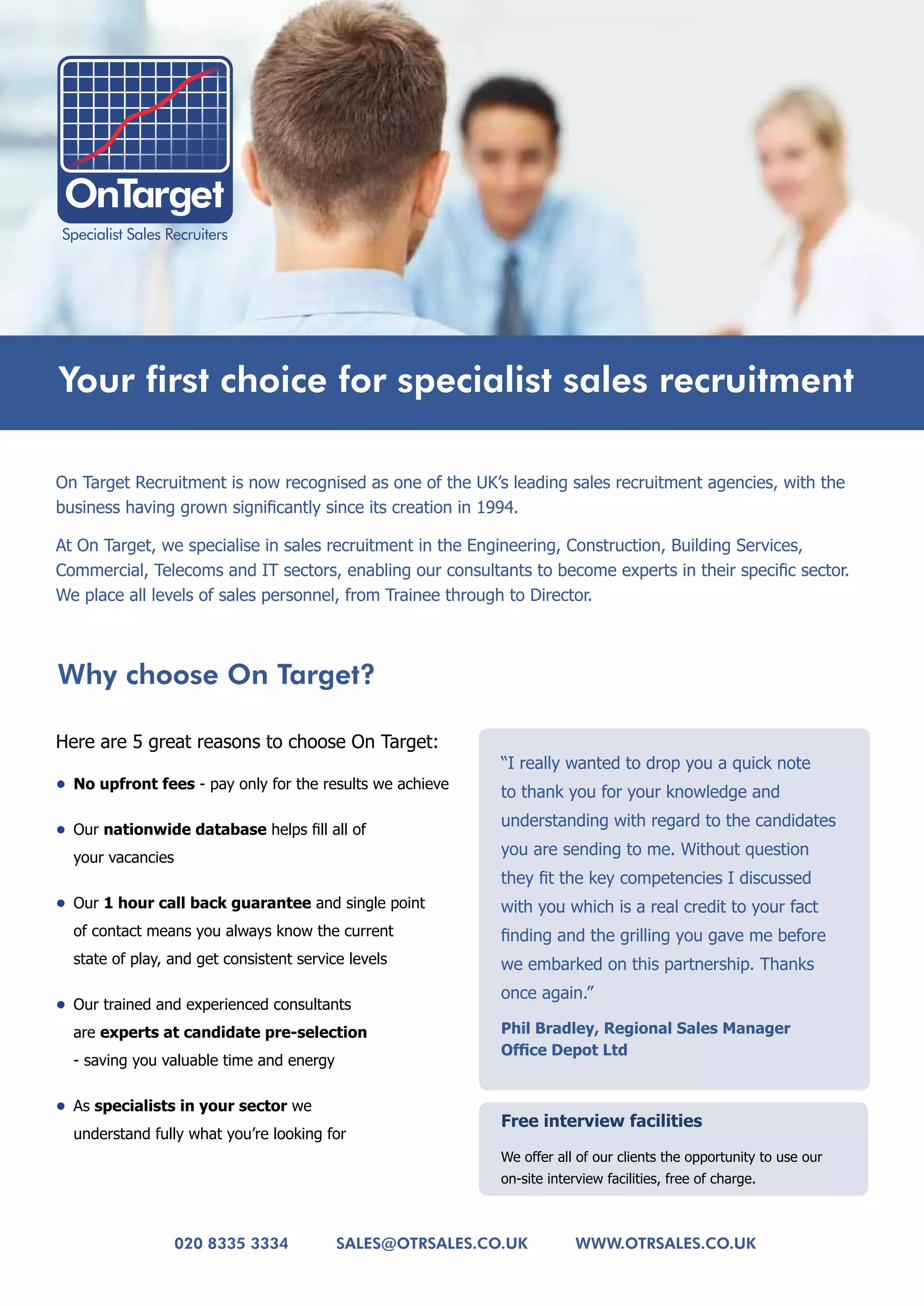 On Target Recruitment Brochure | PDF