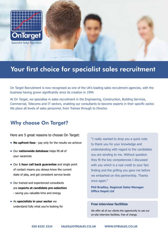 On Target Recruitment Brochure | PDF