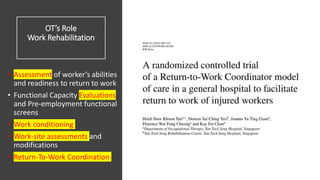 Occupational Therapy referral surgeons perspective | PPT