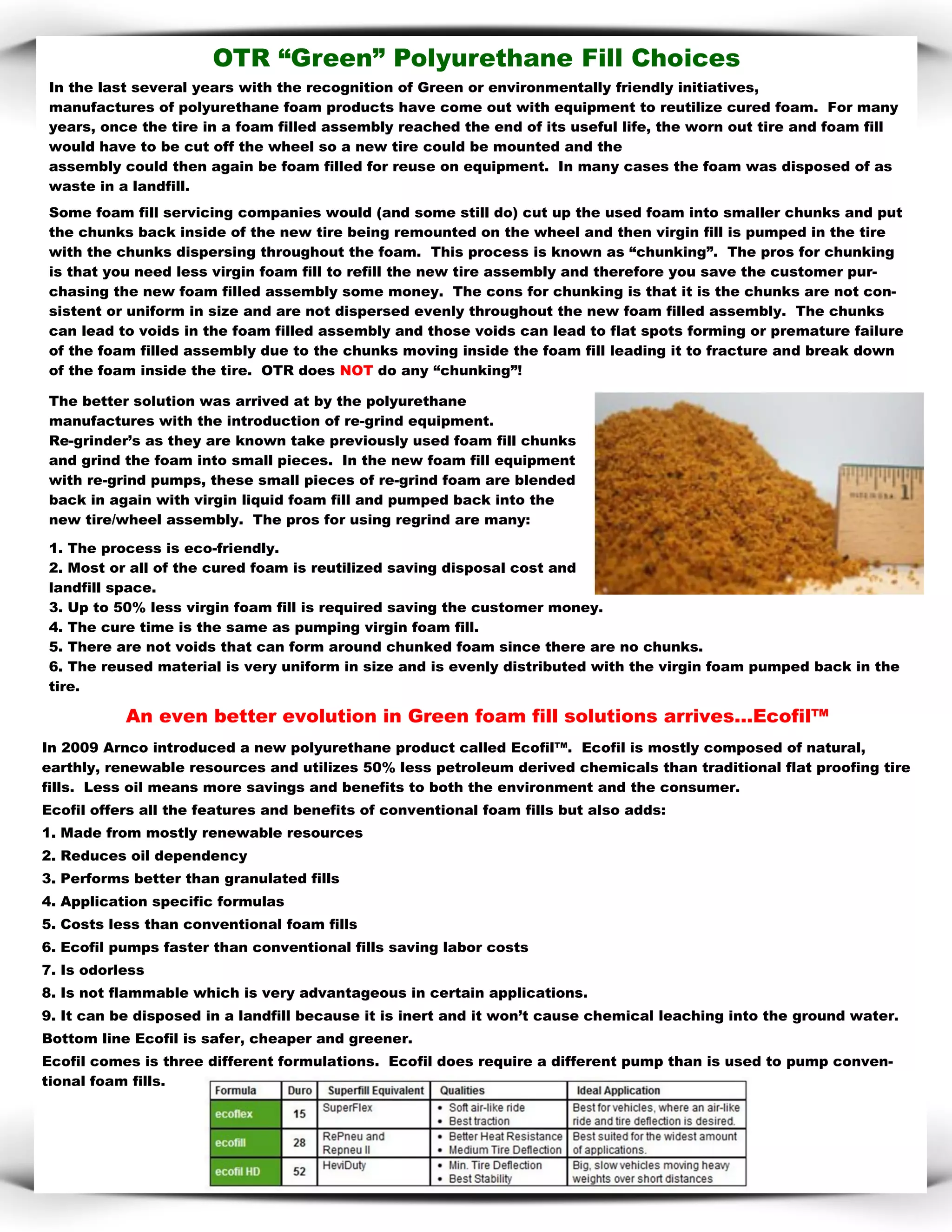 Flat Proofing Tire Solutions from OTR Wheel Engineering 04 2012 | PDF