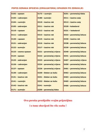 Otrovi u hrani | PDF