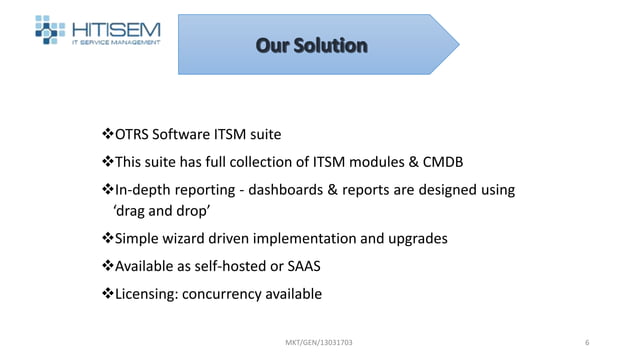 OTRS Company Presentation | PPT