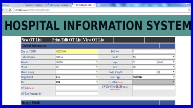 Ot scheduling module | PPT