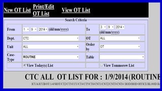 Ot scheduling module | PPT