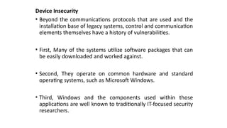 OT security challenges - Device insecurity | PPTX
