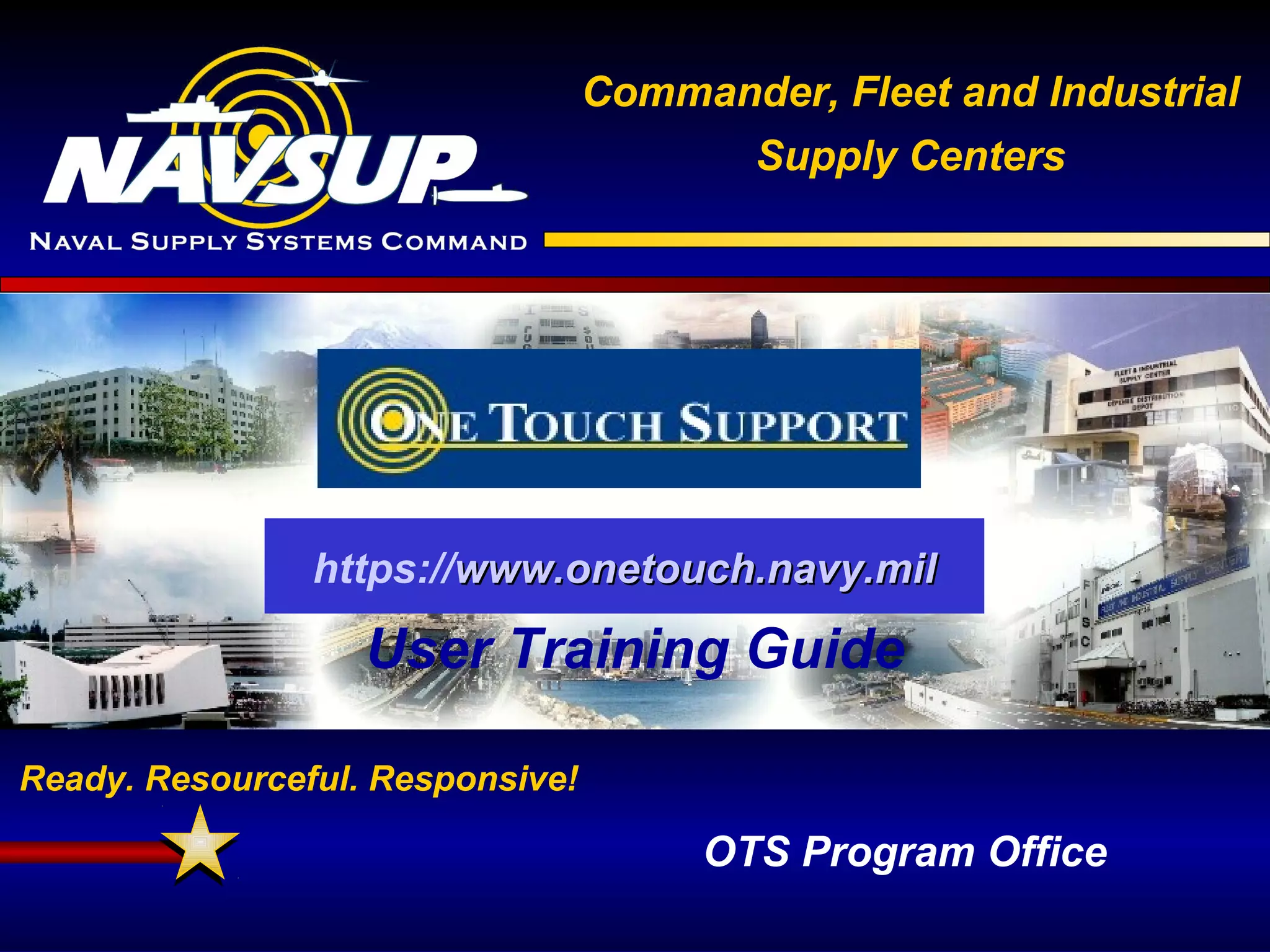 One-Touch Support Training | PPT