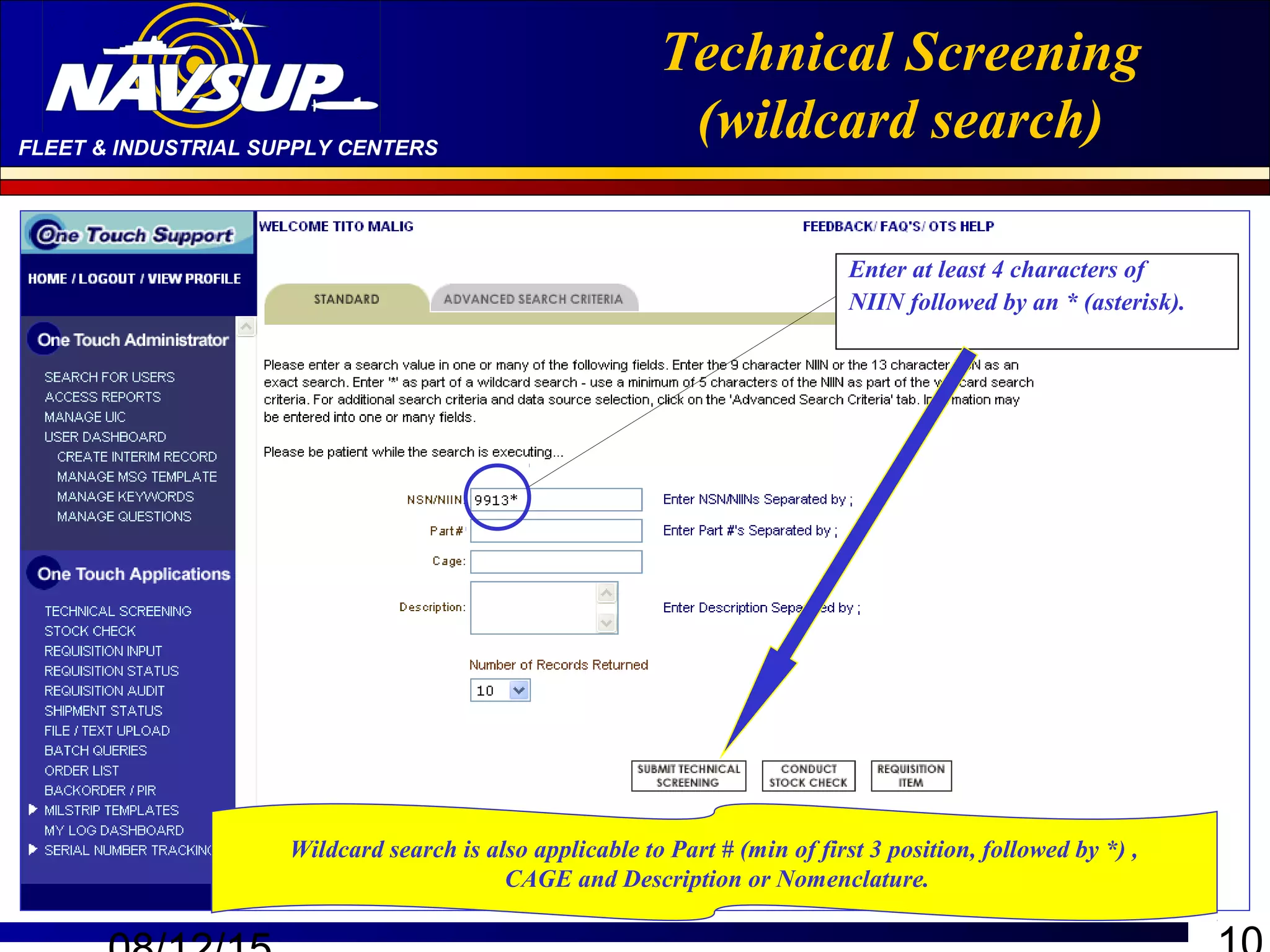 One-Touch Support Training | PPT
