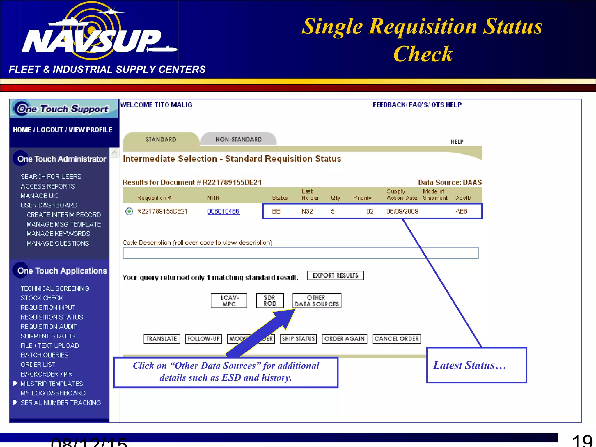 One-Touch Support Training | PPT
