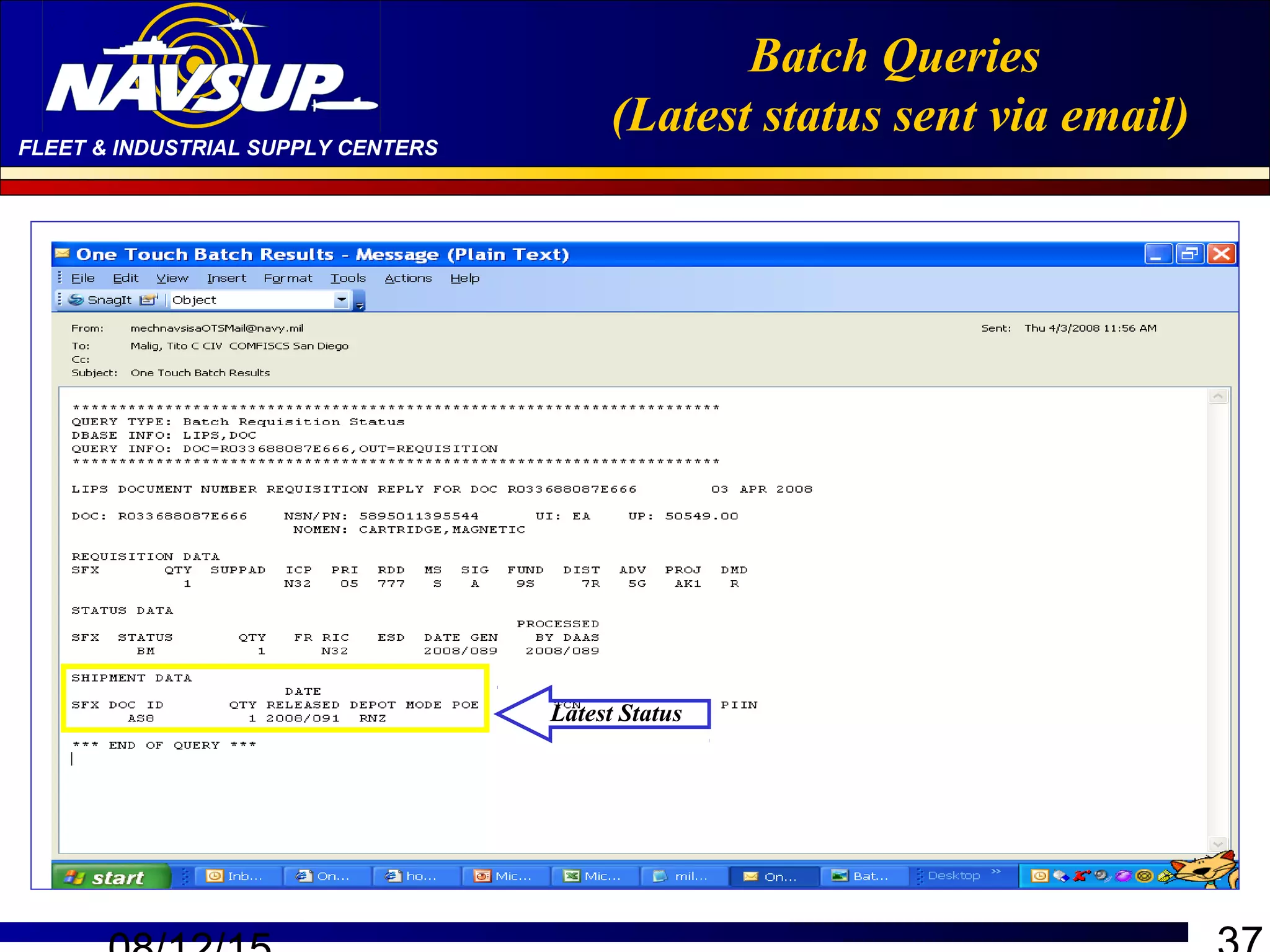 One-Touch Support Training | PPT