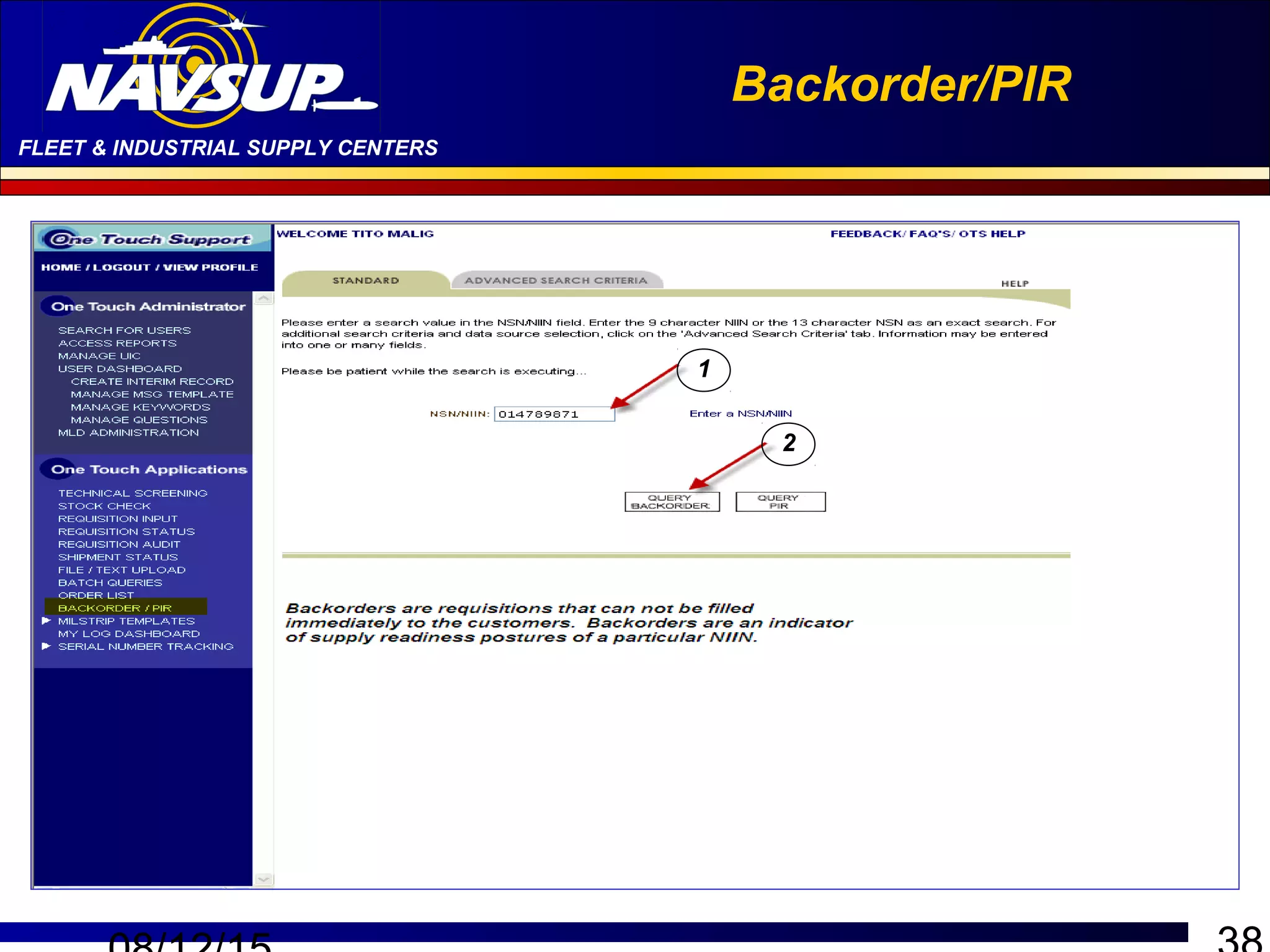 One-Touch Support Training | PPT