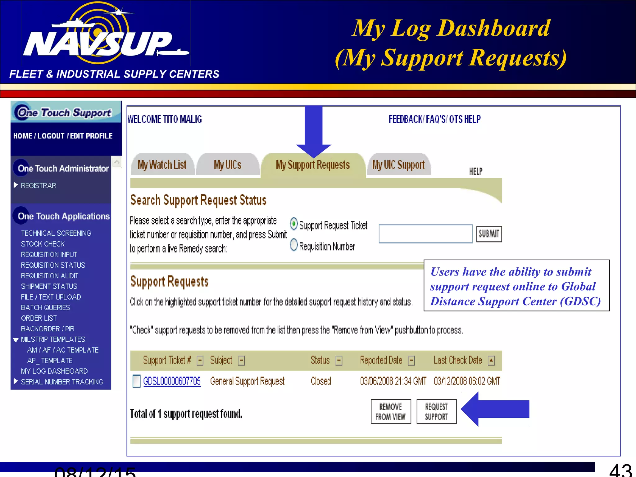 One-Touch Support Training | PPT