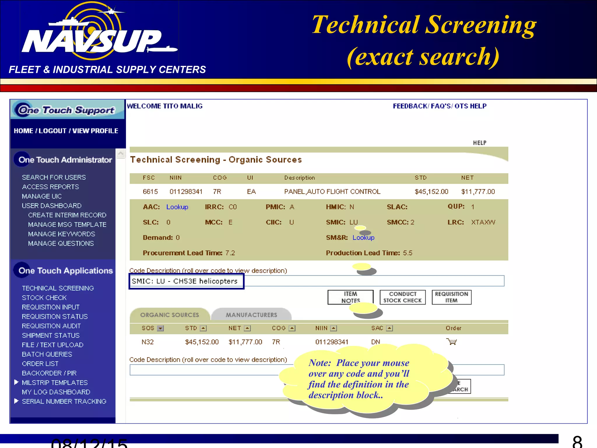One-Touch Support Training | PPT