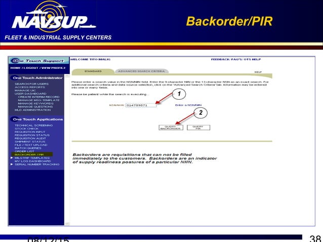 One-Touch Support Training | PPT