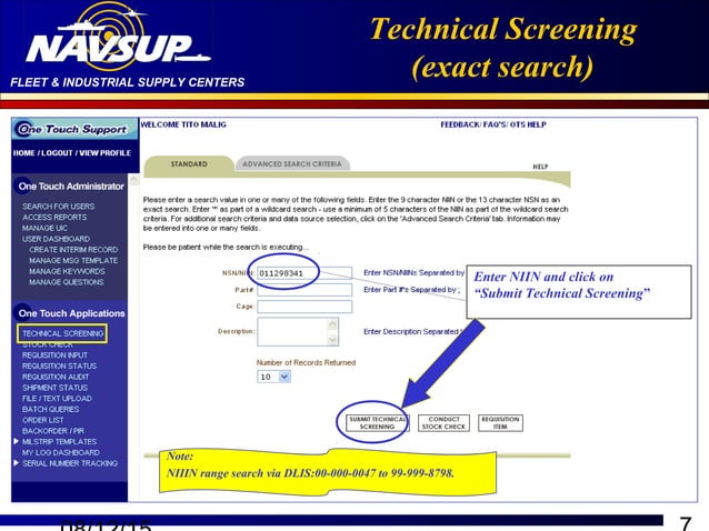 One-Touch Support Training | PPT