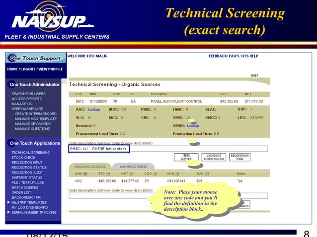 One-Touch Support Training | PPT