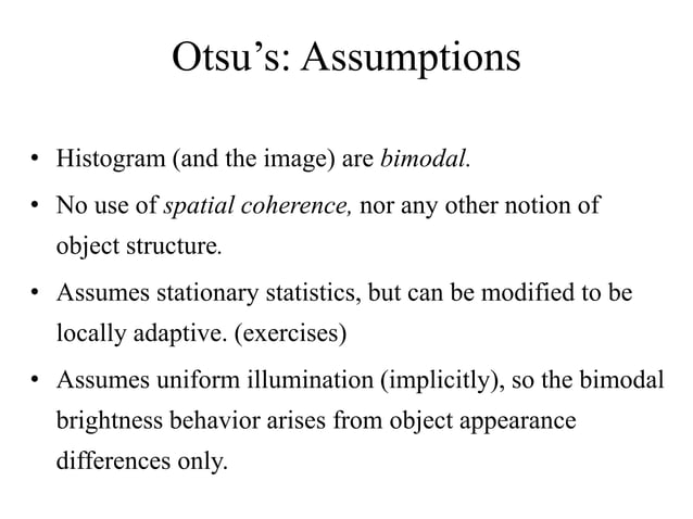 Image Segmentation using Otsu's Method - Computer Graphics (UCS505) Project PPT | PPTX