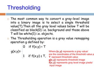 Otsu binarization | PPTX