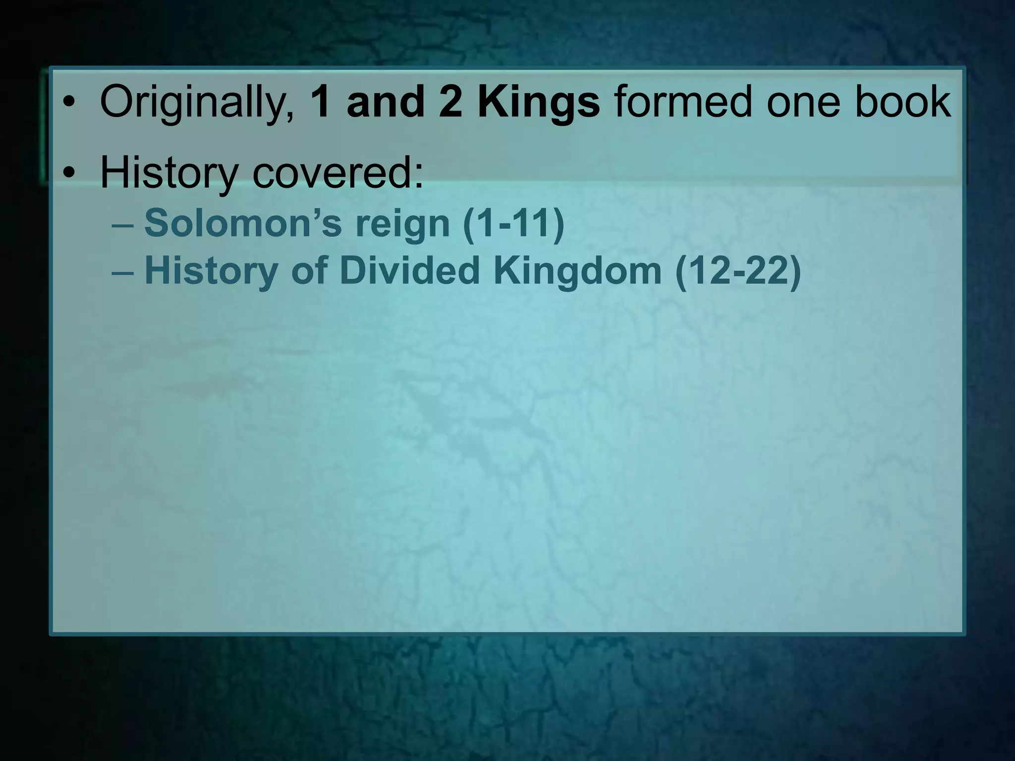 Old Testament Survey | PPT