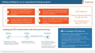 Operational testing with employee performance tracking for compliance | PPT