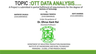 Technology used in Ott data analysis project | PPTX