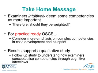 Relationship of Competency and Global Ratings in OSCEs | PPT