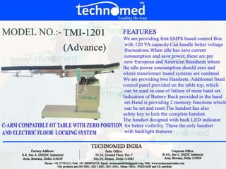 TECHNOMED Operation Theatre Table Catalog | PPTX