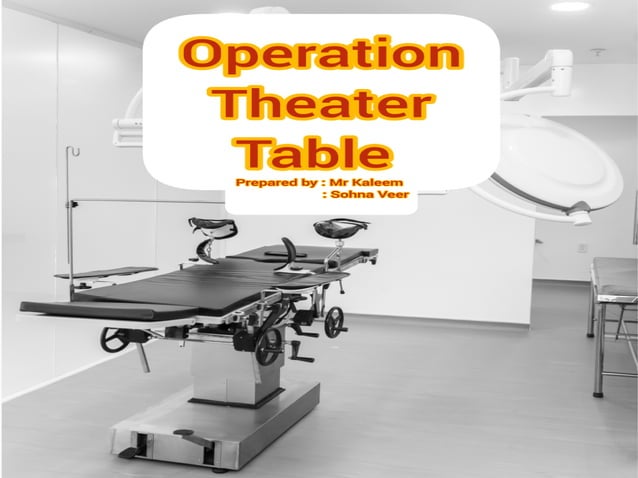 ot table pdf.pdf | Surgery | Medical Health