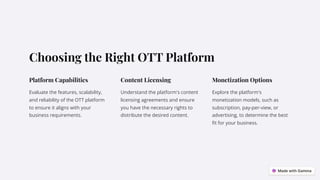 The Ultimate Guide to OTT App Development | PPT