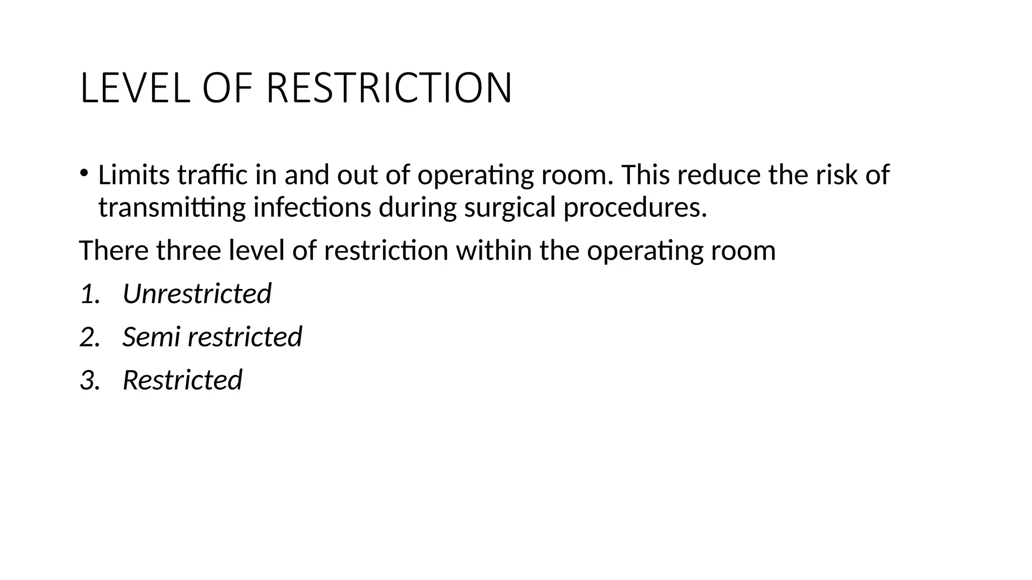 operating theathre zone and colour coding | PPTX