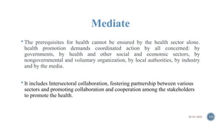 Ottawa Charter: A blueprint for the Healthier communities | PPTX
