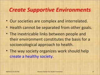 Ottawa charter for health promotion | PPT